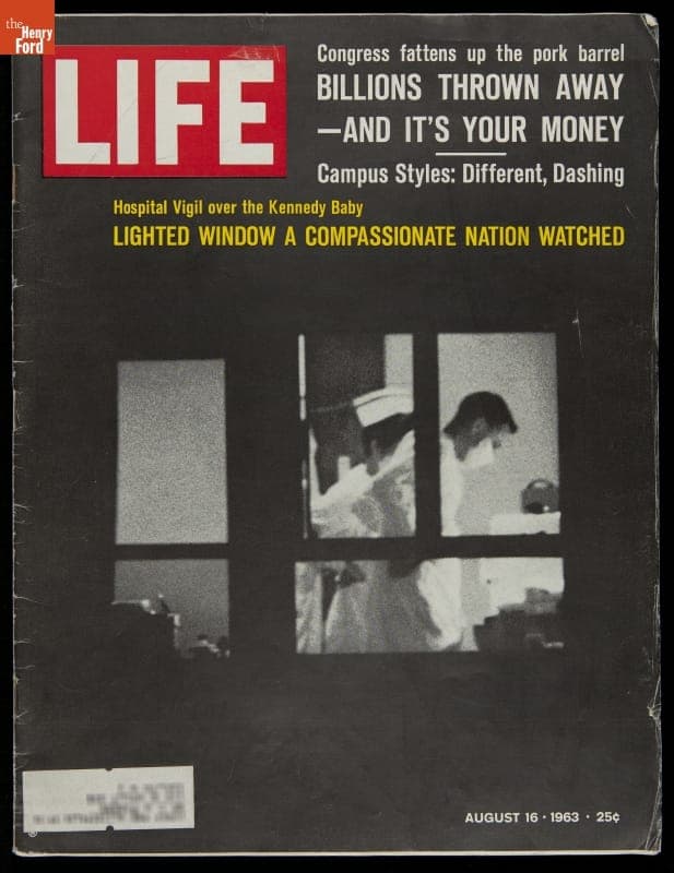 Life Magazine for August 16, 1963, "Hospital Vigil over the Kennedy Baby"