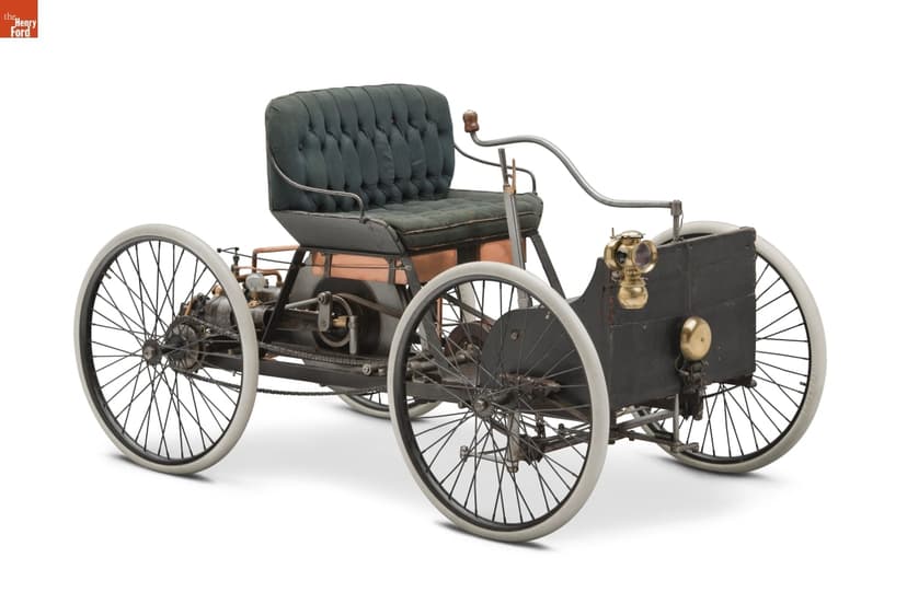 1896 Ford Quadricycle Runabout, First Car Built by Henry Ford