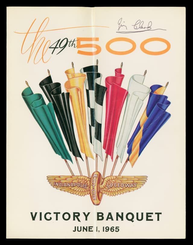 Program for the Victory Banquet of the 49th Indianapolis 500 Race, June ...
