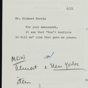 Letter from Ford Public Relations Assistant Milton West to Car ...