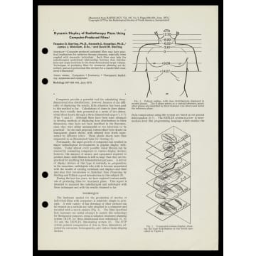 Computer-Generated Image for Planning Radiotherapy Treatment, 1973 ...